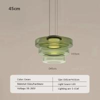 China Modern LED Amber Glass Chandelier for Restaurant Bedroom Living Room Bar Pendant Lights (WH-GP-197) for sale