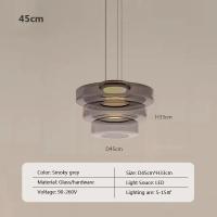 China Modern LED Amber Glass Chandelier for Restaurant Bedroom Living Room Bar Pendant Lights (WH-GP-197) for sale