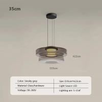 China Modern LED Amber Glass Chandelier for Restaurant Bedroom Living Room Bar Pendant Lights (WH-GP-197) for sale