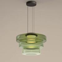 China Modern LED Amber Glass Chandelier for Restaurant Bedroom Living Room Bar Pendant Lights (WH-GP-197) for sale
