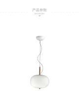 China Scandinavia Pendant Light Big Glass Ball Ceiling Chandelier Suspension Hanging (WH-GP-199) for sale