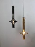China Smoke Ash Amber Glass Tube Pendant Light Dining Room Bedroom Bedside Kitchen Lamp(WH-GP-200) for sale