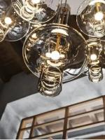 China Smoke Ash Amber Glass Tube Pendant Light Dining Room Bedroom Bedside Kitchen Lamp(WH-GP-200) for sale