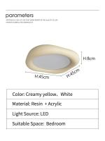 China Children's Room Lights Minimalist dining room lighting Bedroom Resin white ceiling light(WH-MA-296) for sale