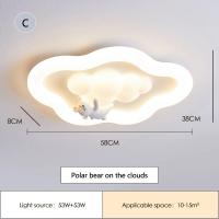 China Baby Room Ceiling Lights Bedroom Decor Nursery Modern Cream Style Cloud Ceiling Lamps(WH-MA-299) for sale
