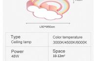 China Princess Room Light Fixtures Bedroom And Warm Simple Cartoon rainbow ceiling light(WH-MA-300) for sale
