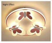 China girl bedroom lamp Indoor Study Salon Creative Decorative pink Butterfly ceiling lamp(WH-MA-301) for sale