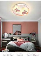 China girl bedroom lamp Indoor Study Salon Creative Decorative pink Butterfly ceiling lamp(WH-MA-301) for sale