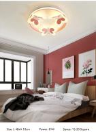 China girl bedroom lamp Indoor Study Salon Creative Decorative pink Butterfly ceiling lamp(WH-MA-301) for sale