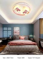 China girl bedroom lamp Indoor Study Salon Creative Decorative pink Butterfly ceiling lamp(WH-MA-301) for sale