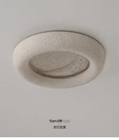 China kids room decorative lighting fixture cream breeze Minimalist Wabi Sabi moon ceiling light(WH-MA-302) for sale