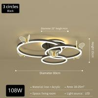 China Living Room Ceiling Lamp fashion Atmosphere Modern Simple Luxury Butterfly Ceiling Lights(WH-MA-308) for sale