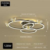 China Living Room Ceiling Lamp fashion Atmosphere Modern Simple Luxury Butterfly Ceiling Lights(WH-MA-308) for sale