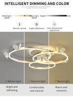China Living Room Ceiling Lamp fashion Atmosphere Modern Simple Luxury Butterfly Ceiling Lights(WH-MA-308) for sale