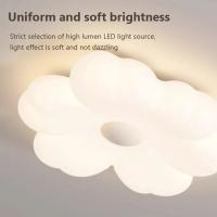 China Living Room Lamp Home Decor Kids Room Minimalist Acrylic White flower Ceiling lamp(WH-MA-309) for sale