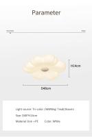 China Living Room Lamp Home Decor Kids Room Minimalist Acrylic White flower Ceiling lamp(WH-MA-309) for sale