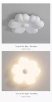 China Living Room Lamp Home Decor Kids Room Minimalist Acrylic White flower Ceiling lamp(WH-MA-309) for sale