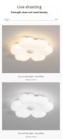 China Living Room Lamp Home Decor Kids Room Minimalist Acrylic White flower Ceiling lamp(WH-MA-309) for sale