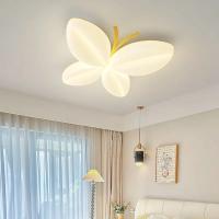 China Bedroom Ceiling Lamps Creative Princess Room Little Girl Warm Romantic Butterfly Ceiling Lights(WH-MA-312) for sale