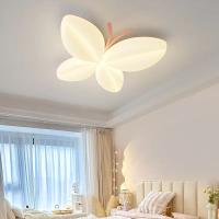 China Bedroom Ceiling Lamps Creative Princess Room Little Girl Warm Romantic Butterfly Ceiling Lights(WH-MA-312) for sale