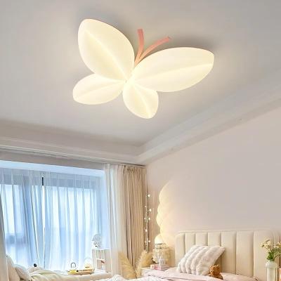 China Bedroom Ceiling Lamps Creative Princess Room Little Girl Warm Romantic Butterfly Ceiling Lights(WH-MA-312) for sale