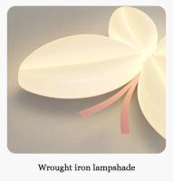 China Bedroom Ceiling Lamps Creative Princess Room Little Girl Warm Romantic Butterfly Ceiling Lights(WH-MA-312) for sale