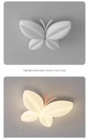 China Bedroom Ceiling Lamps Creative Princess Room Little Girl Warm Romantic Butterfly Ceiling Lights(WH-MA-312) for sale
