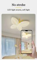 China Bedroom Ceiling Lamps Creative Princess Room Little Girl Warm Romantic Butterfly Ceiling Lights(WH-MA-312) for sale