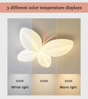 China Bedroom Ceiling Lamps Creative Princess Room Little Girl Warm Romantic Butterfly Ceiling Lights(WH-MA-312) for sale