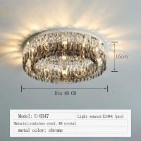 China Living Room Simple light Bedroom Modern Chrome Silver Home Creative Crystal Ceiling Lamp(WH-MA-314) for sale