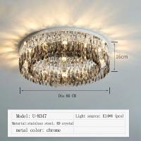 China Living Room Simple light Bedroom Modern Chrome Silver Home Creative Crystal Ceiling Lamp(WH-MA-314) for sale