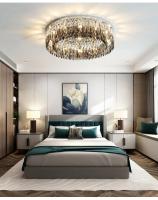 China Living Room Simple light Bedroom Modern Chrome Silver Home Creative Crystal Ceiling Lamp(WH-MA-314) for sale