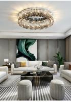 China Living Room Simple light Bedroom Modern Chrome Silver Home Creative Crystal Ceiling Lamp(WH-MA-314) for sale