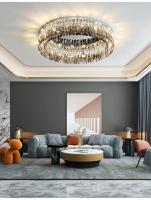 China Living Room Simple light Bedroom Modern Chrome Silver Home Creative Crystal Ceiling Lamp(WH-MA-314) for sale
