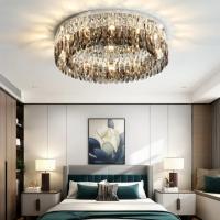 China Living Room Simple light Bedroom Modern Chrome Silver Home Creative Crystal Ceiling Lamp(WH-MA-314) for sale