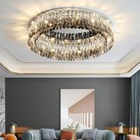 China Living Room Simple light Bedroom Modern Chrome Silver Home Creative Crystal Ceiling Lamp(WH-MA-314) for sale