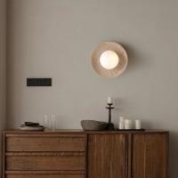 China Aisle Decoration Light Fixtures Nordic Walnut Stone Yellow Travertine Ceiling Lamp(WH-MA-315) for sale