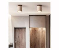 China Aisle Decoration Light Fixtures Nordic Walnut Stone Yellow Travertine Ceiling Lamp(WH-MA-315) for sale