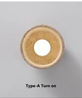 China Aisle Decoration Light Fixtures Nordic Walnut Stone Yellow Travertine Ceiling Lamp(WH-MA-315) for sale