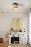 China Aisle Decoration Light Fixtures Nordic Walnut Stone Yellow Travertine Ceiling Lamp(WH-MA-315) for sale