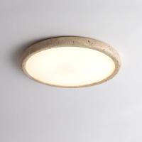 China Corridor Light Fixture Bedroom Mounted Luminaire Wabi Sabi Circular Yelllow Stone Ceiling Lamp(WH-MA-316) for sale