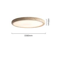 China Corridor Light Fixture Bedroom Mounted Luminaire Wabi Sabi Circular Yelllow Stone Ceiling Lamp(WH-MA-316) for sale