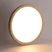 China Corridor Light Fixture Bedroom Mounted Luminaire Wabi Sabi Circular Yelllow Stone Ceiling Lamp(WH-MA-316) for sale
