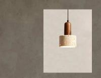 China Corridor Light Fixture Bedroom Mounted Luminaire Wabi Sabi Circular Yelllow Stone Ceiling Lamp(WH-MA-316) for sale