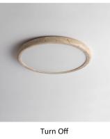 China Corridor Light Fixture Bedroom Mounted Luminaire Wabi Sabi Circular Yelllow Stone Ceiling Lamp(WH-MA-316) for sale