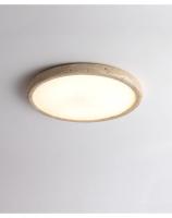 China Corridor Light Fixture Bedroom Mounted Luminaire Wabi Sabi Circular Yelllow Stone Ceiling Lamp(WH-MA-316) for sale