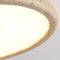 China Corridor Light Fixture Bedroom Mounted Luminaire Wabi Sabi Circular Yelllow Stone Ceiling Lamp(WH-MA-316) for sale