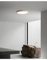 China Corridor Light Fixture Bedroom Mounted Luminaire Wabi Sabi Circular Yelllow Stone Ceiling Lamp(WH-MA-316) for sale
