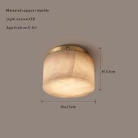 China Hallway Light Living Room Led Home Decor Bedroom Luxury Modern Natural Marble Ceiling Lamp(WH-MA-317) for sale