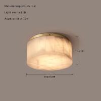 China Hallway Light Living Room Led Home Decor Bedroom Luxury Modern Natural Marble Ceiling Lamp(WH-MA-317) for sale